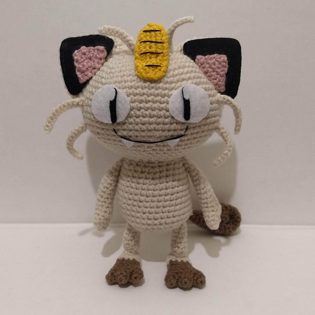 Crochet Meowth Amigurumi - Etsy