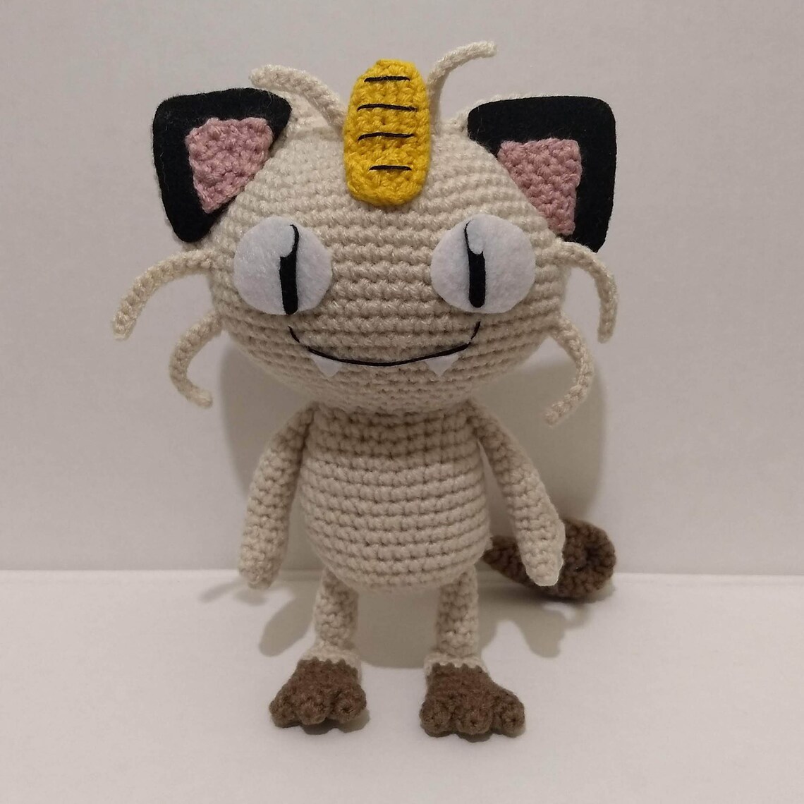 Crochet Meowth Amigurumi - Etsy