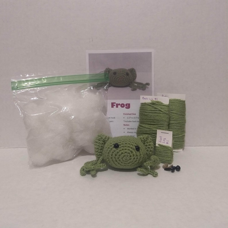 DIY Crochet Amigurumi Frog Kit - Etsy