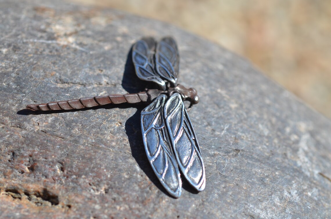 Art Deco Dragonfly Pendant by Robert Burkett / Sterling Silver ...