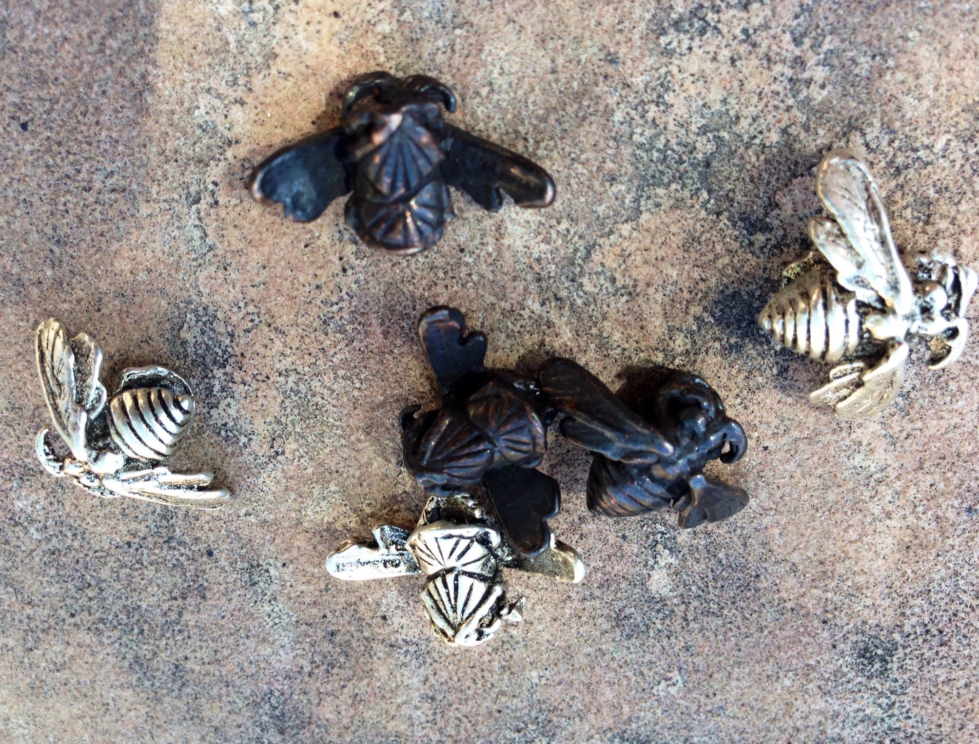 Antiqued Bronze Bumble Bee Bead by Robert Burkett / Lost Wax Casting ...