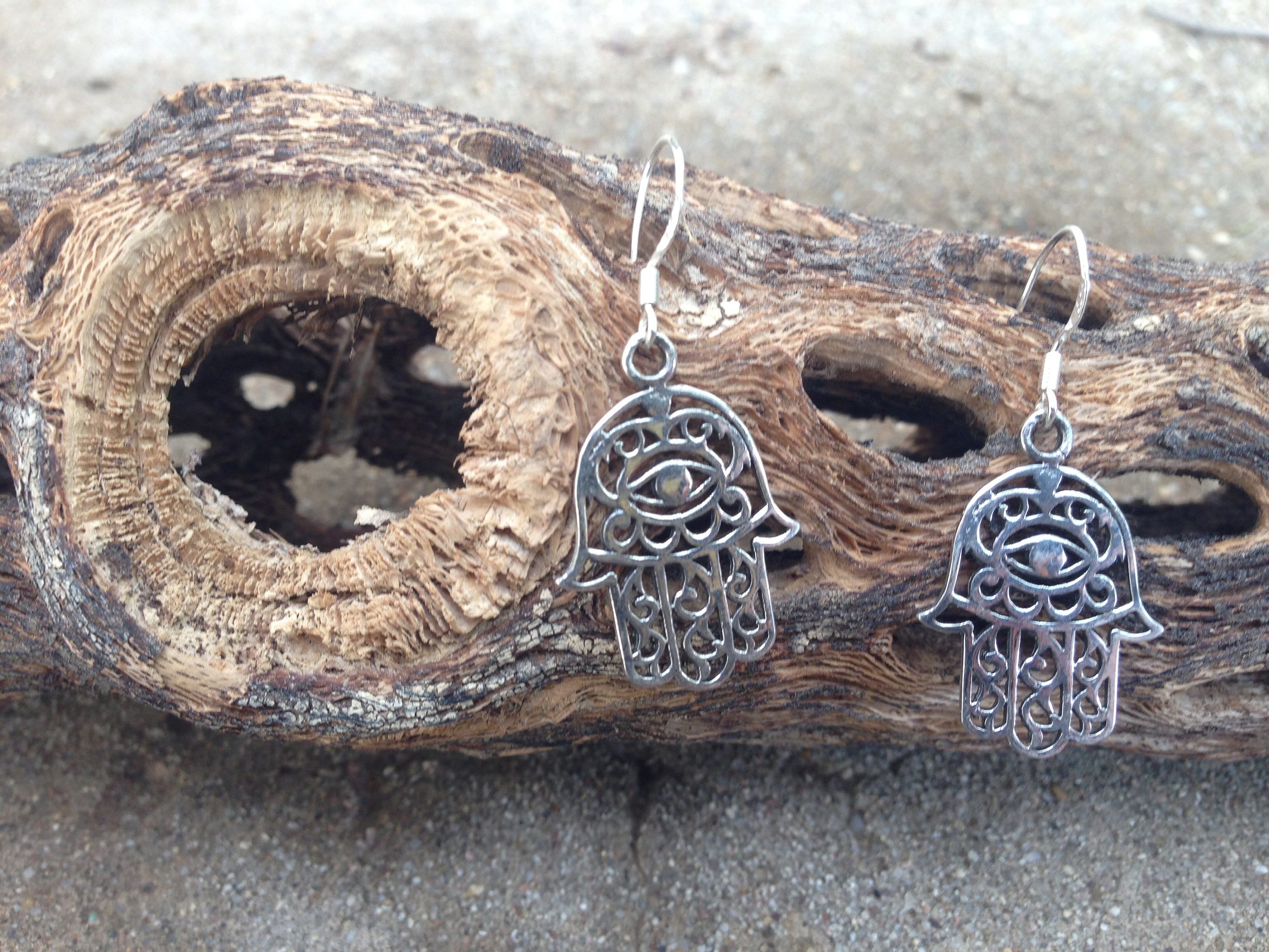Hamsa Hand Earring Set / Sterling Silver Protection / Evil Eye | Etsy