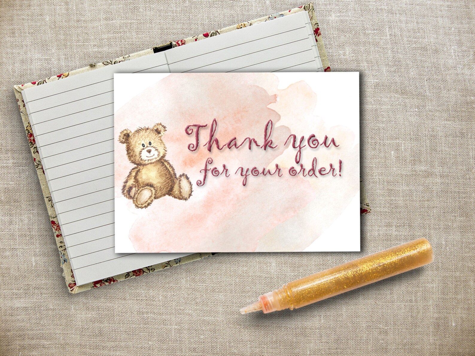 Thank You for Your Order, Thank You Card, Printable Thank You Card ...