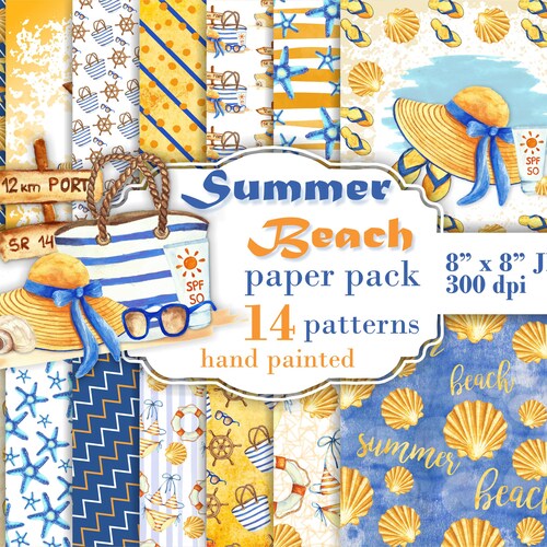 Road Trip Digital Papers Pack Travel Digital Papers | Etsy