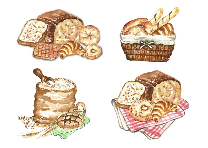 Bread and Bakery Clip Art Kitchen Clipart Cooking Images Mama's Kitchen ...