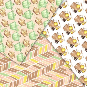 Kitchen Digital Paper Watercolor. Mama's Kitchen Paper Pack. Cooking ...
