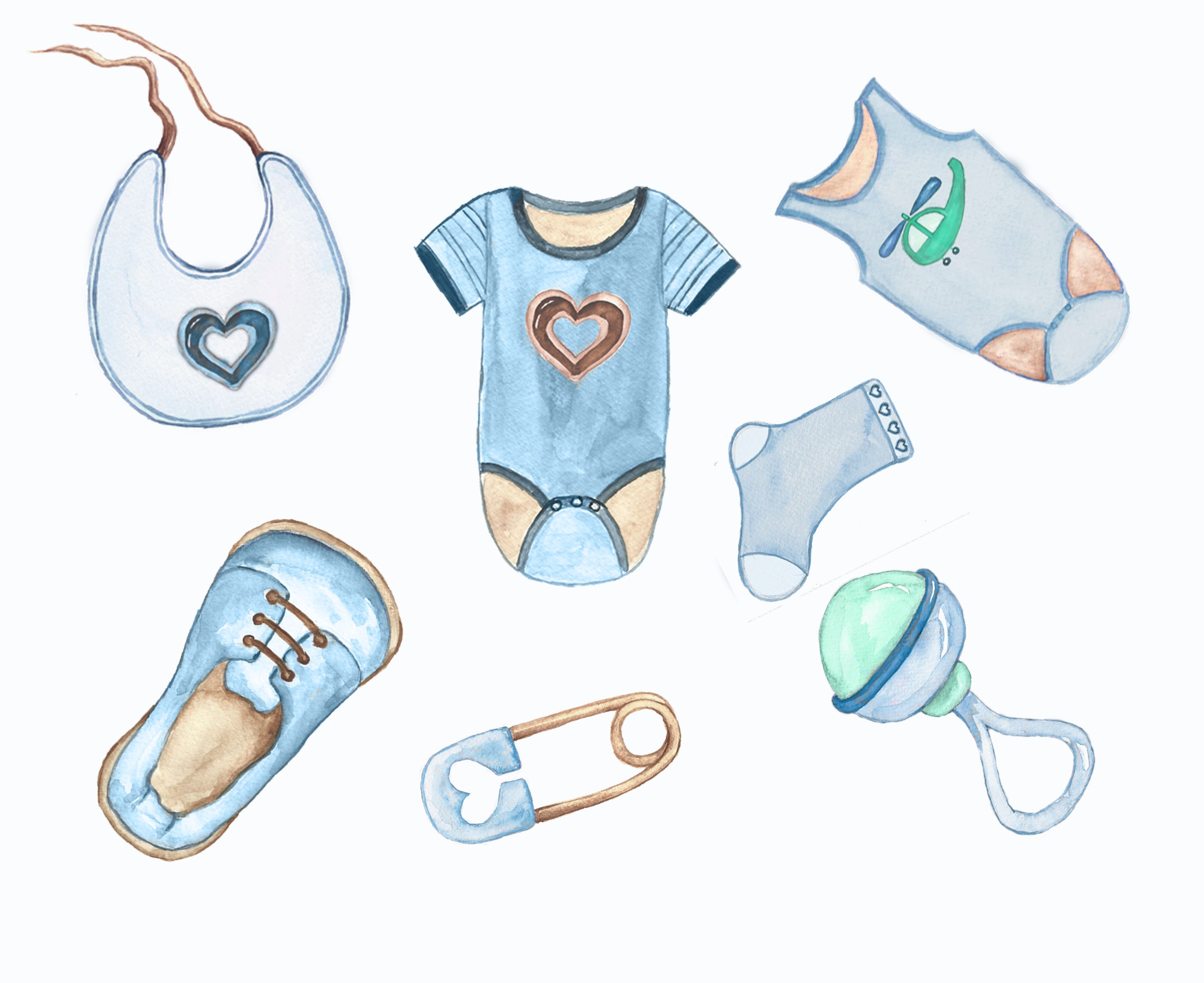 Baby Boy Clipart African American Baby Clip Art Dark Skin Tone Baby ...