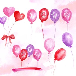 Valentine Clipart. Love Clipart. Red, Pink, Purple Clipart, Romantic ...
