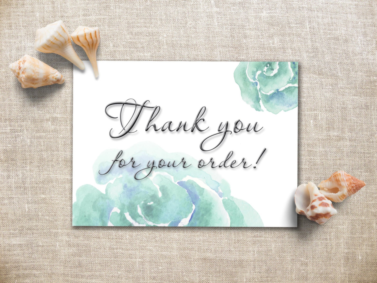 Thank You for Your Order Card Thank You Note Intant Download - Etsy