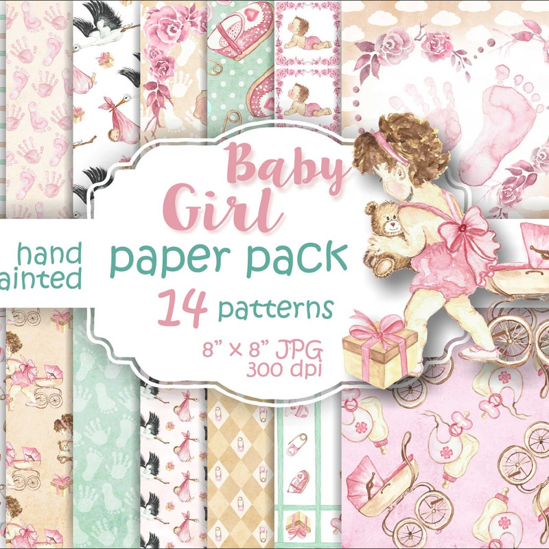 Baby Digital Paper - Etsy