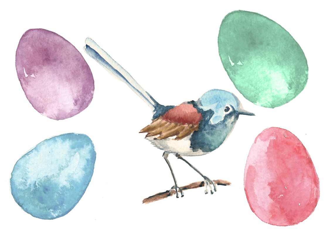 Easter Clipart. Easter Bunny Clip Art. Easter Images Pastel. Watercolor ...