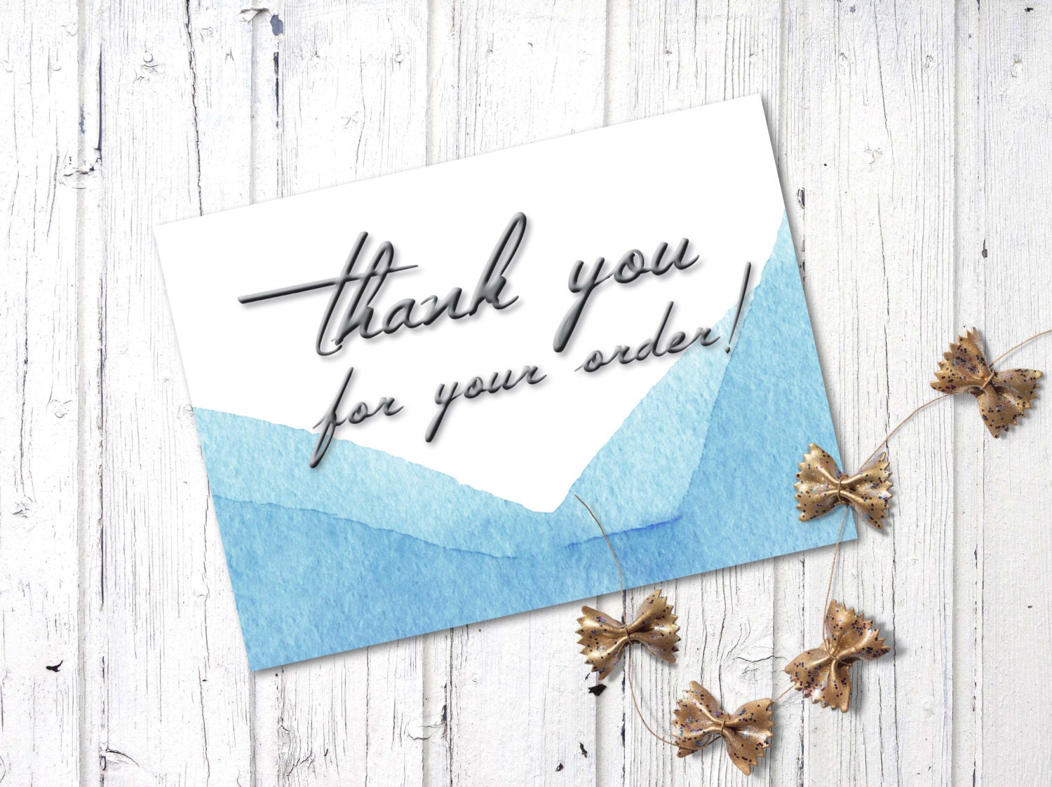 Thank You Card Thank You for Your Order Printable Thank You - Etsy