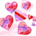 Valentine Clipart. Love Clipart. Red Pink Purple Clipart - Etsy