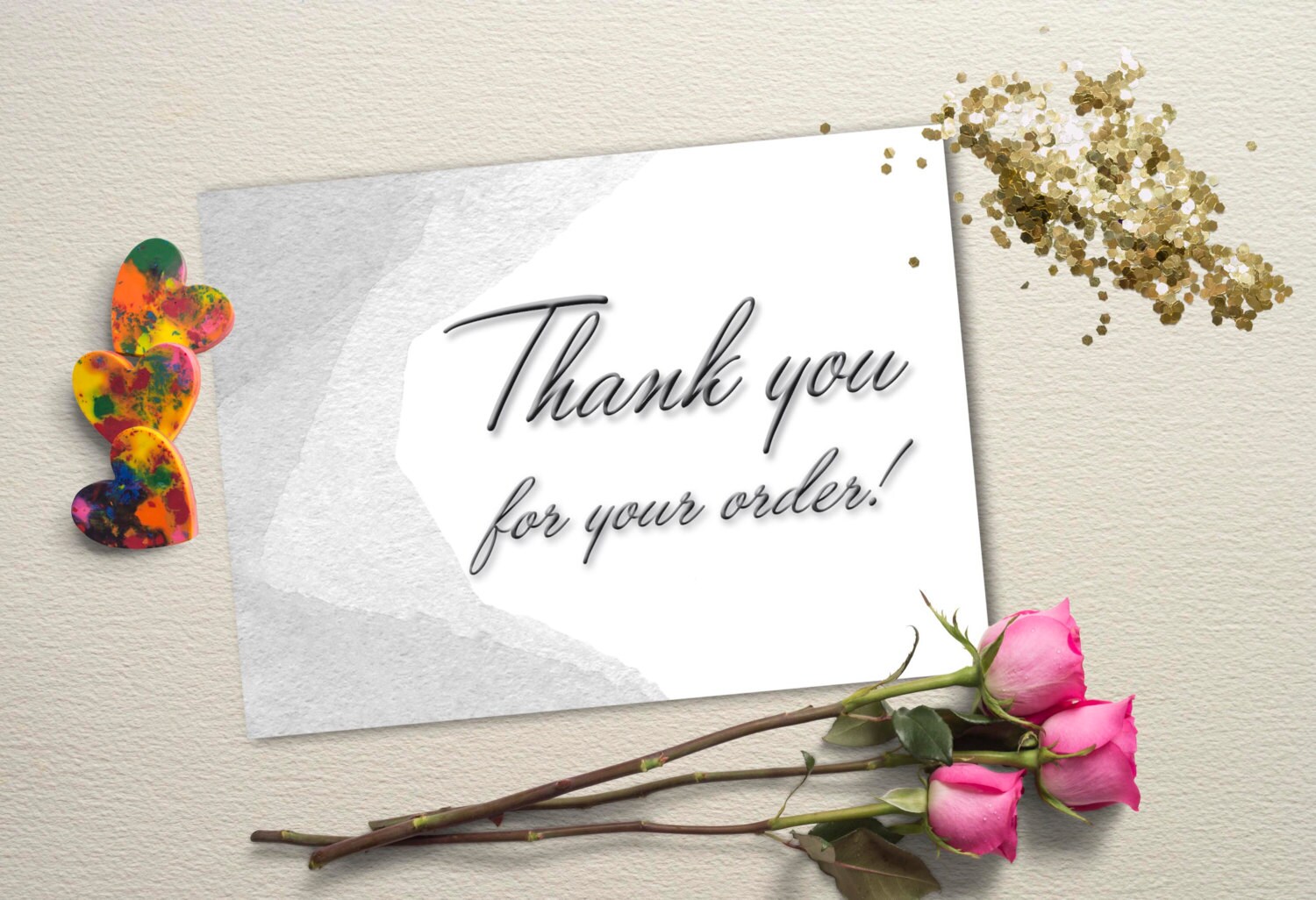 Thank for Your Purchase Note, Thank You for Your Order Card, Printable ...