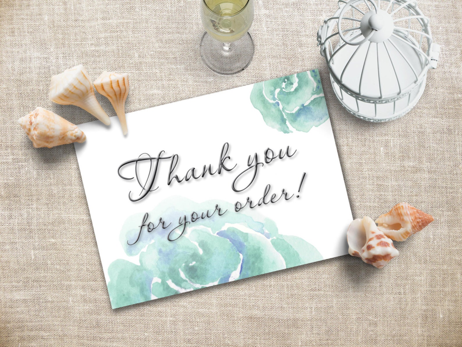 Thank You for Your Order Card Thank You Note Intant Download - Etsy