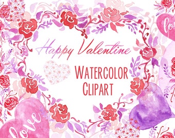 Red Heart Clipart / Silver Glitter Clipart Hearts / Red - Etsy