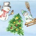 Christmas Clipart, Snowman Clipart Watercolor. Winter Clip Art ...