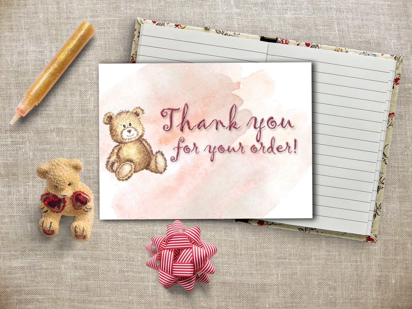 Thank You for Your Order, Thank You Card, Printable Thank You Card ...