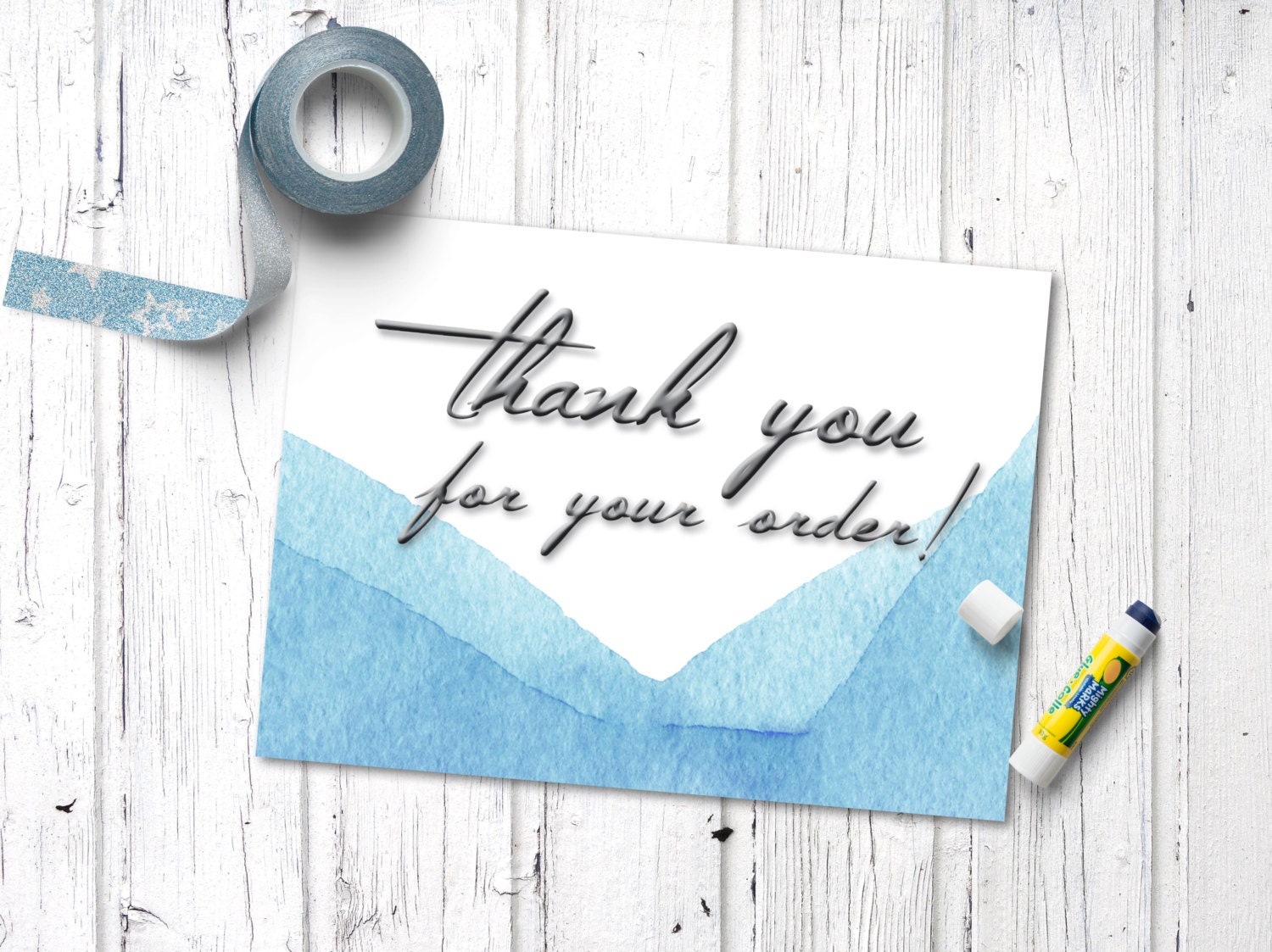 Thank You Card Thank You for Your Order Printable Thank You - Etsy