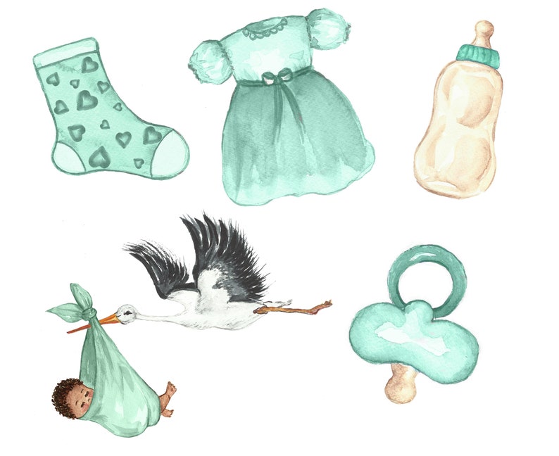 African American Baby DIY Pack Baby Boy Clipart Baby Girl Clipart Baby ...