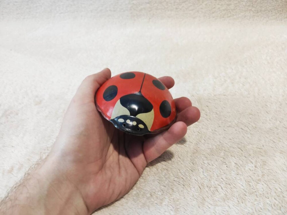 Antique Tin ladybug Vintage ladybug Metal ladybug metal | Etsy