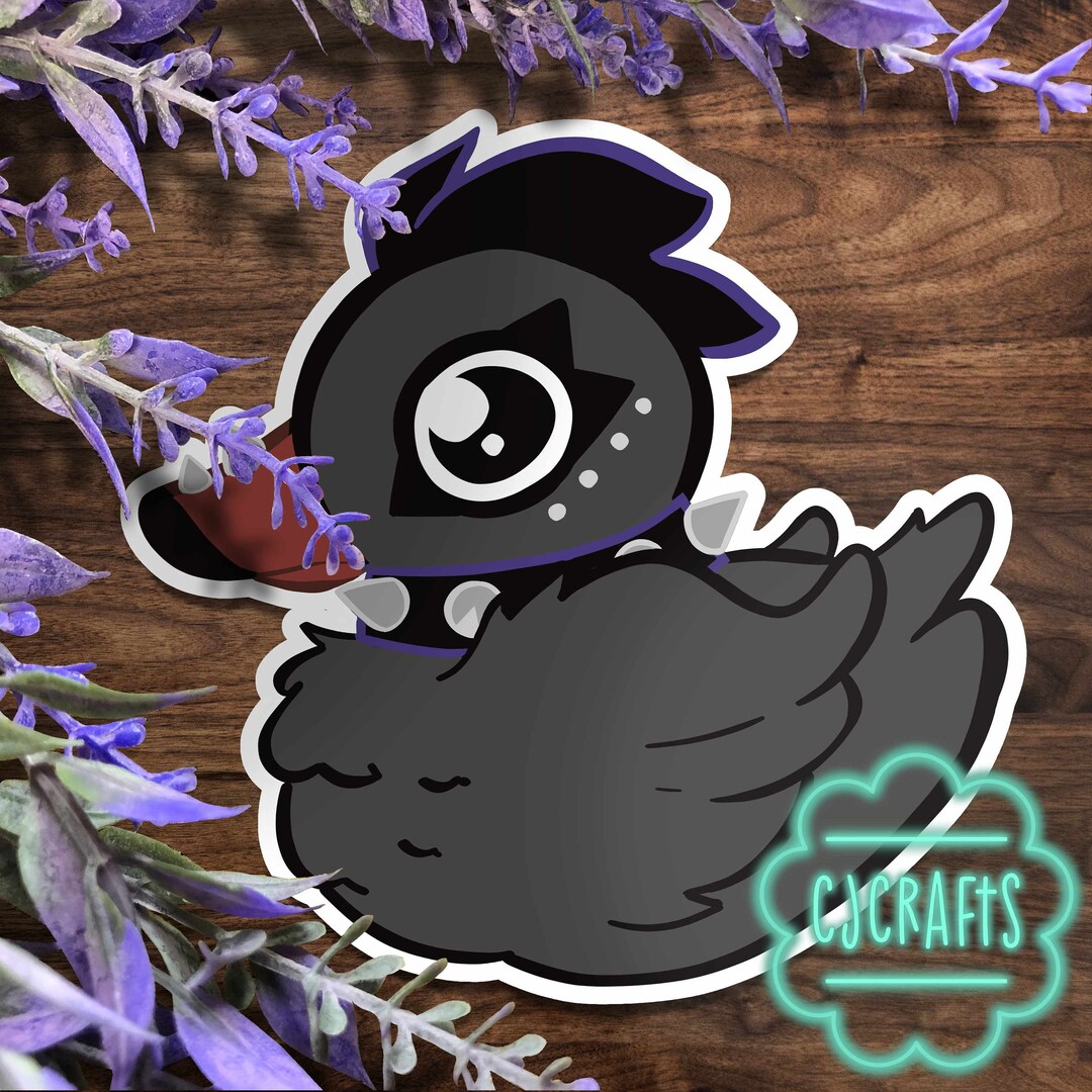 Goth Duck Sticker / Spooky Duck / Halloween Duck / Dressed up Duck / I ...