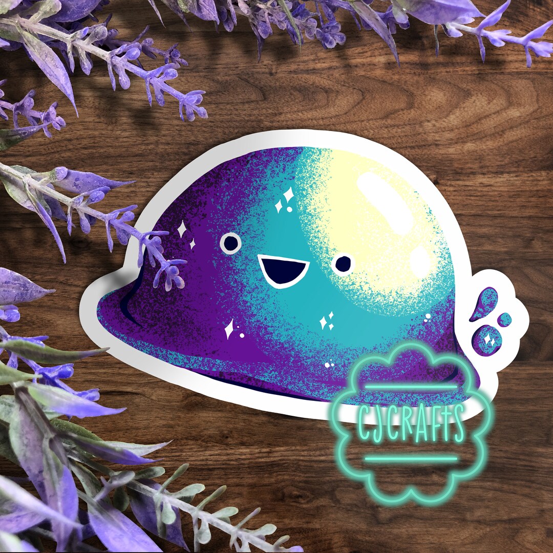 Galaxy Slime Sticker / Star Slime / Galaxy Slime / Cute Slime Sticker ...