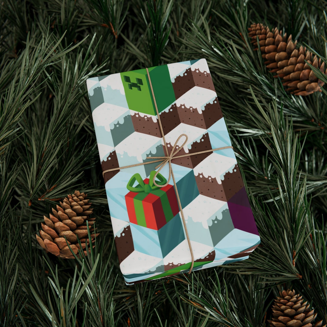 Isometric Gaming Wrapping Paper / Isometric Monster Wrapping Paper ...