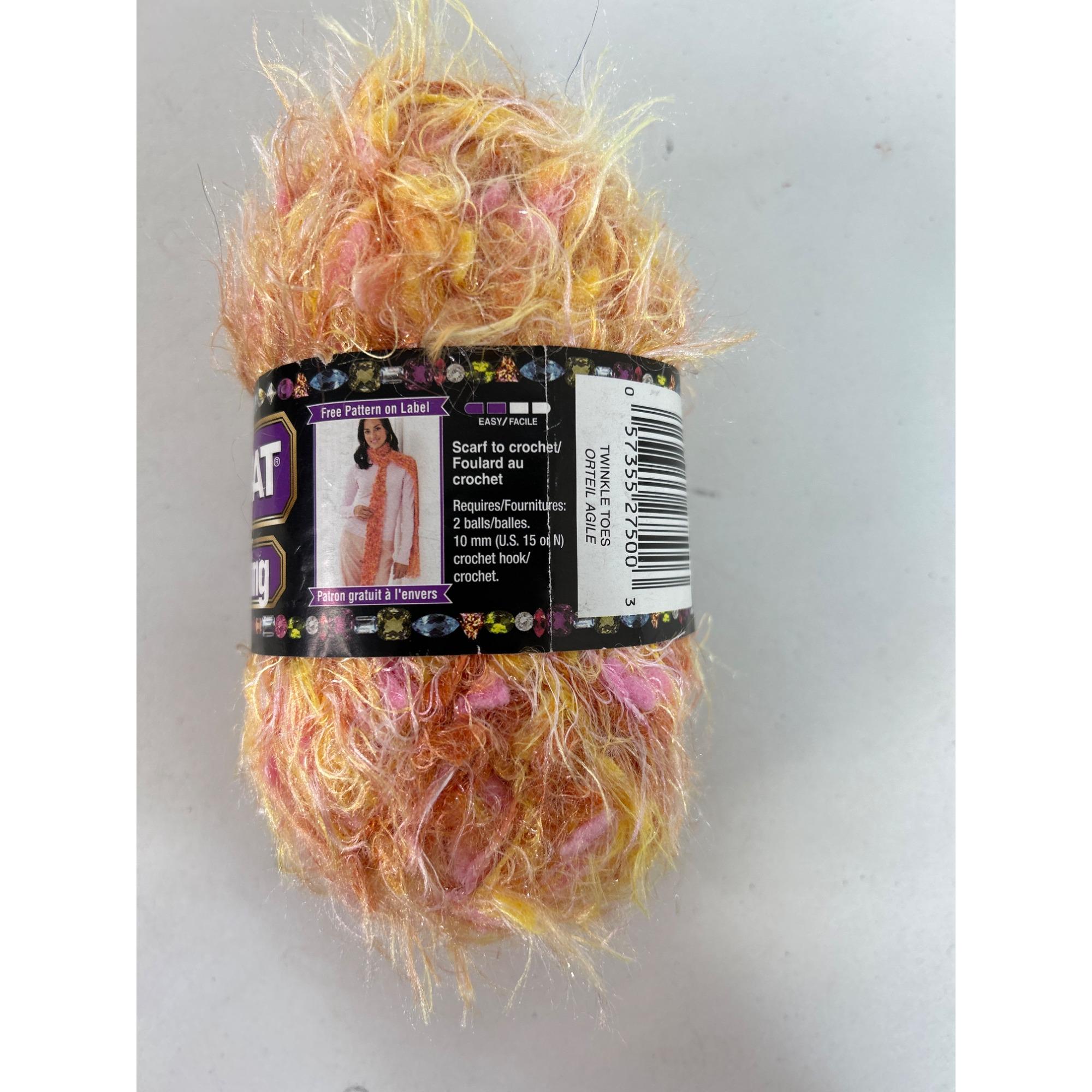 Bernat Bling Bling Yarn Twinkle Toes 5 Bulky Craft Metallic AT734 - Etsy