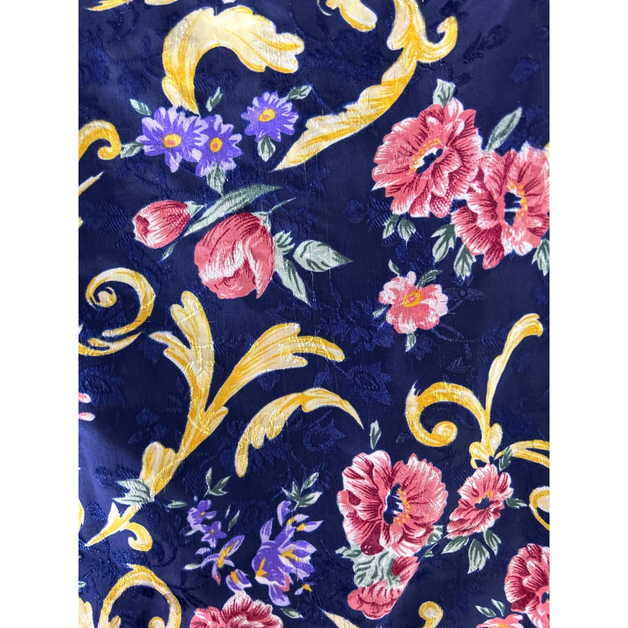 Lord & Taylor Large Maxi Mumu Kaftan Vibrant Colors Floral Polyester ...