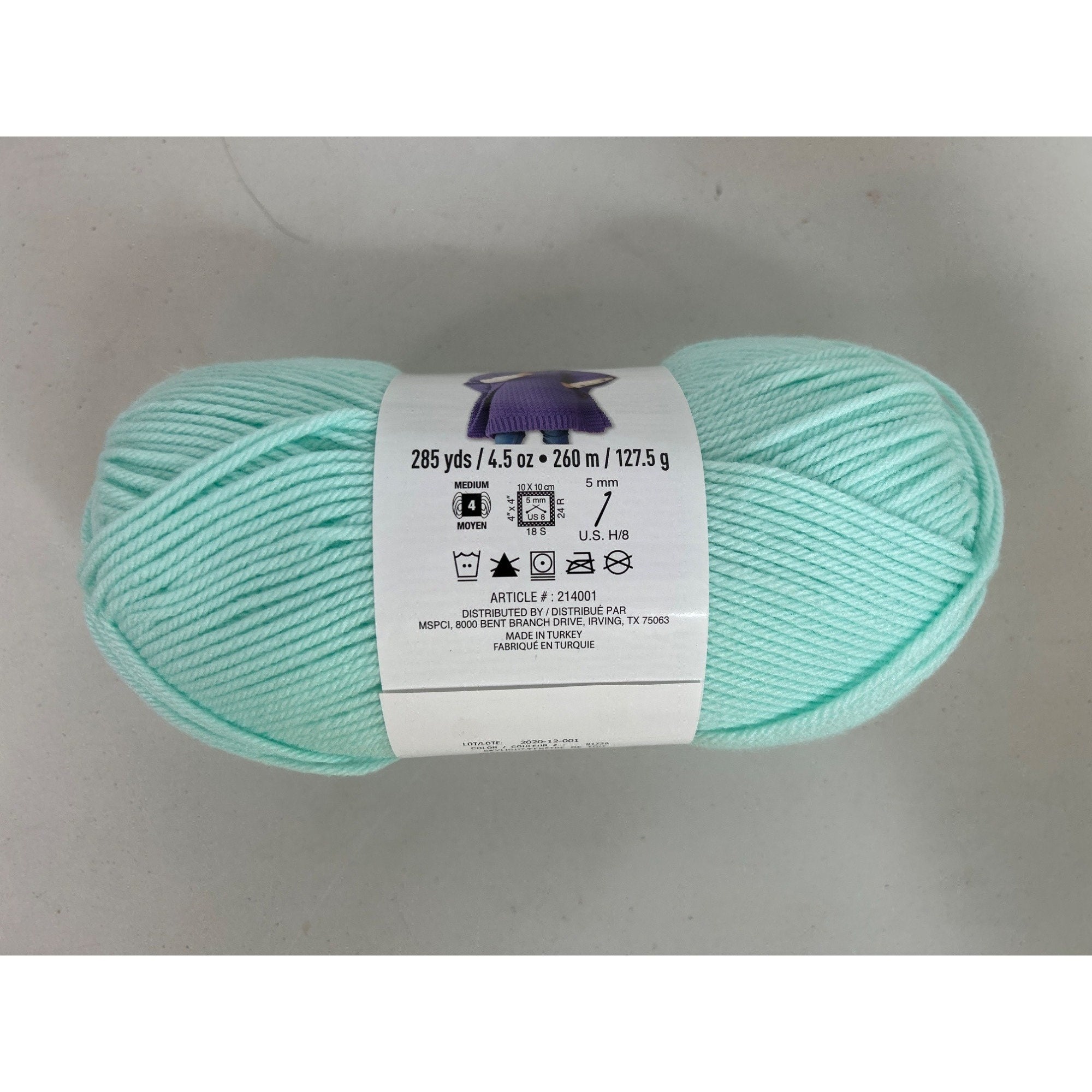 Loops and Threads Impeccable Blue Yarn 4.5 Oz 285 Yds Skylight Acrylic ...