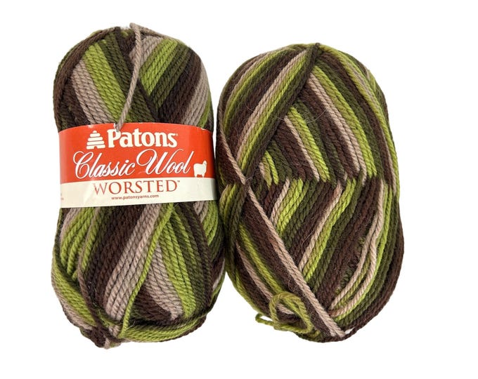 Patons Classic Wool Merino Yarn Forest 3.5 G Canada AT785 Lot of 2 - Etsy