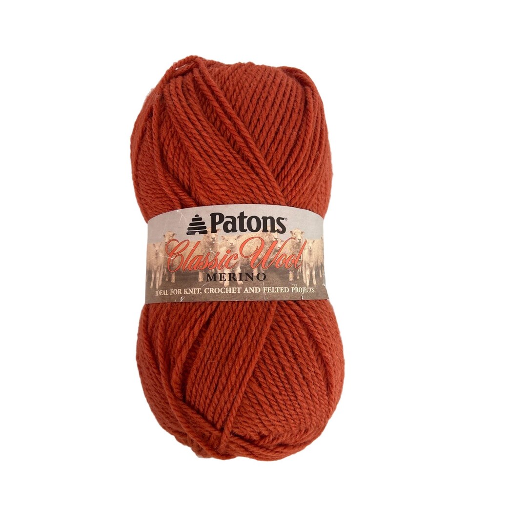 Patons Classic Merino Wool Paprika Red 3.5 Oz 223 Yds Canada AT840 - Etsy