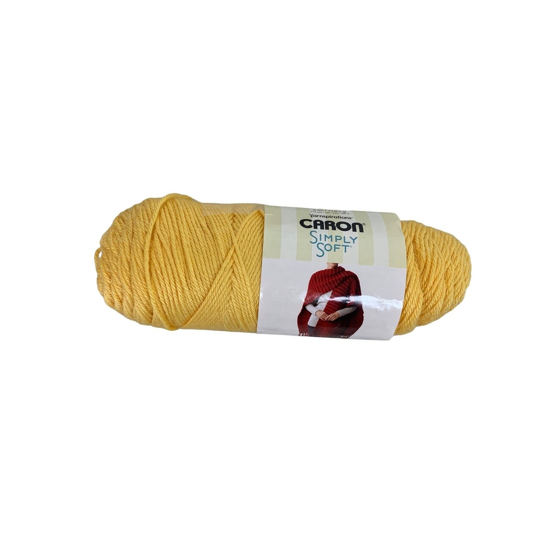 Caron Simply Soft Yarn Sunshine Yellow 6 Oz Acrylic AT634 - Etsy