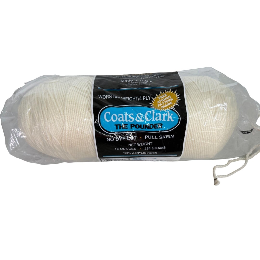 Coats & Clark the Pounder Yarn Eggshell #133 AT400 - Etsy