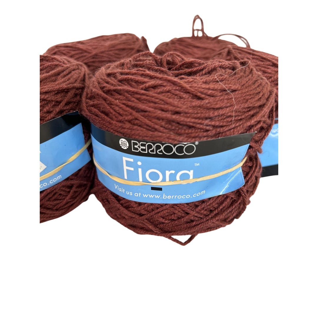 Berroco Fiora Brown Yarn Cotton Alpaca Wool Color #3837 100g Peru AT384 ...
