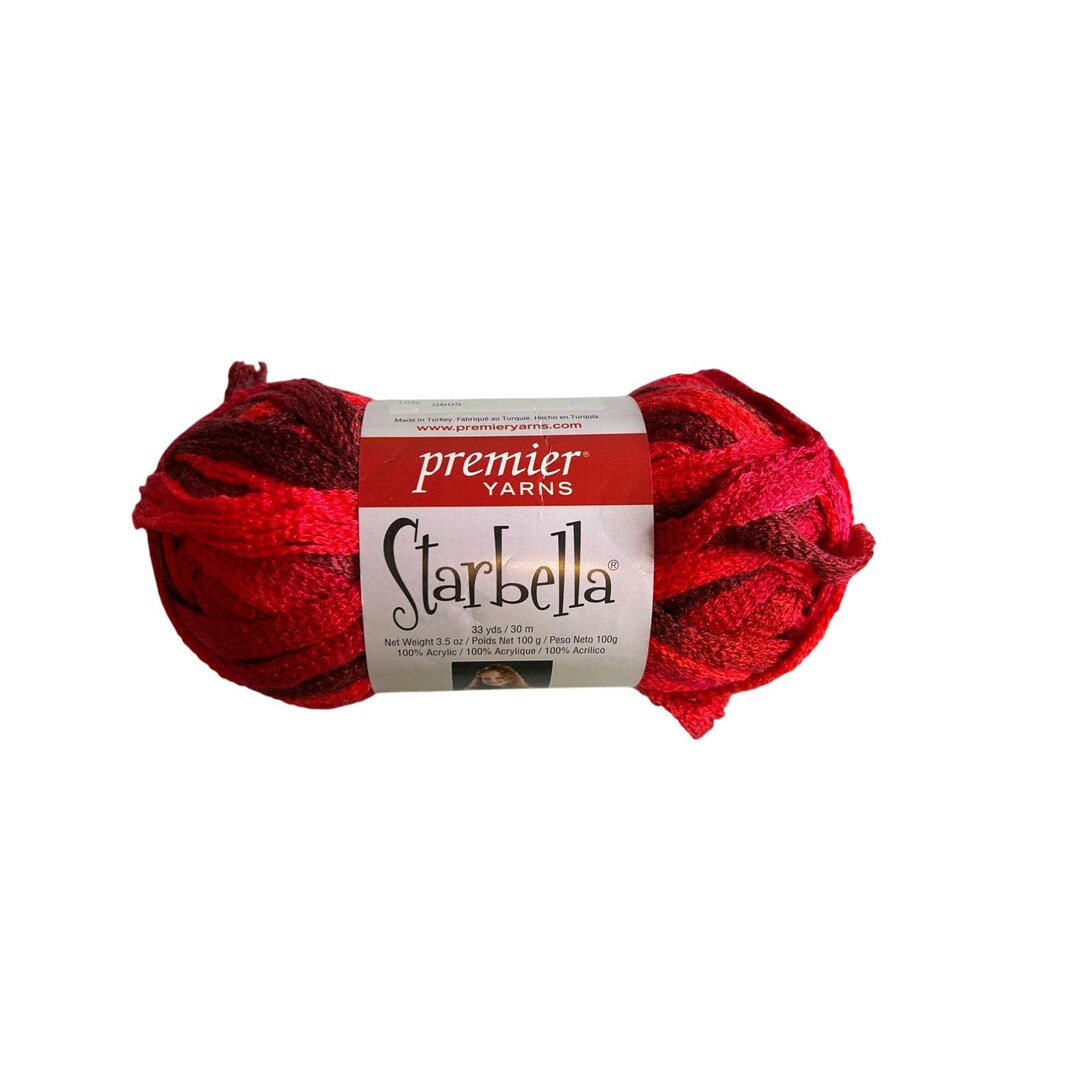 Premier Yarns Starbella Cinnamon Candy 15-03 Ruffle Ribbon Chunky 3.5 ...