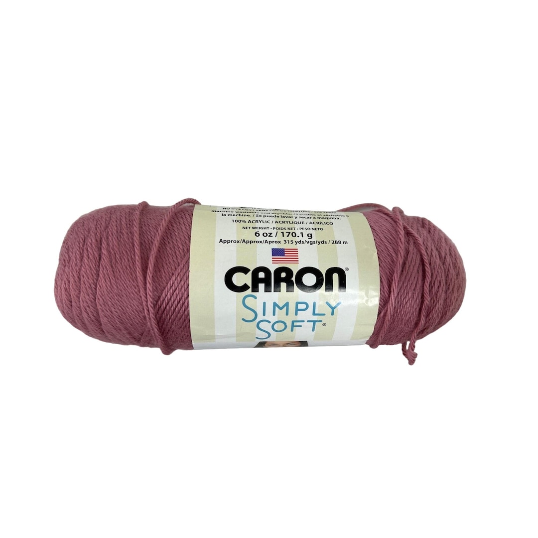 Caron Simply Soft Yarn Plum Wine Acrylic 6 Oz 315 Yds AT868 - Etsy