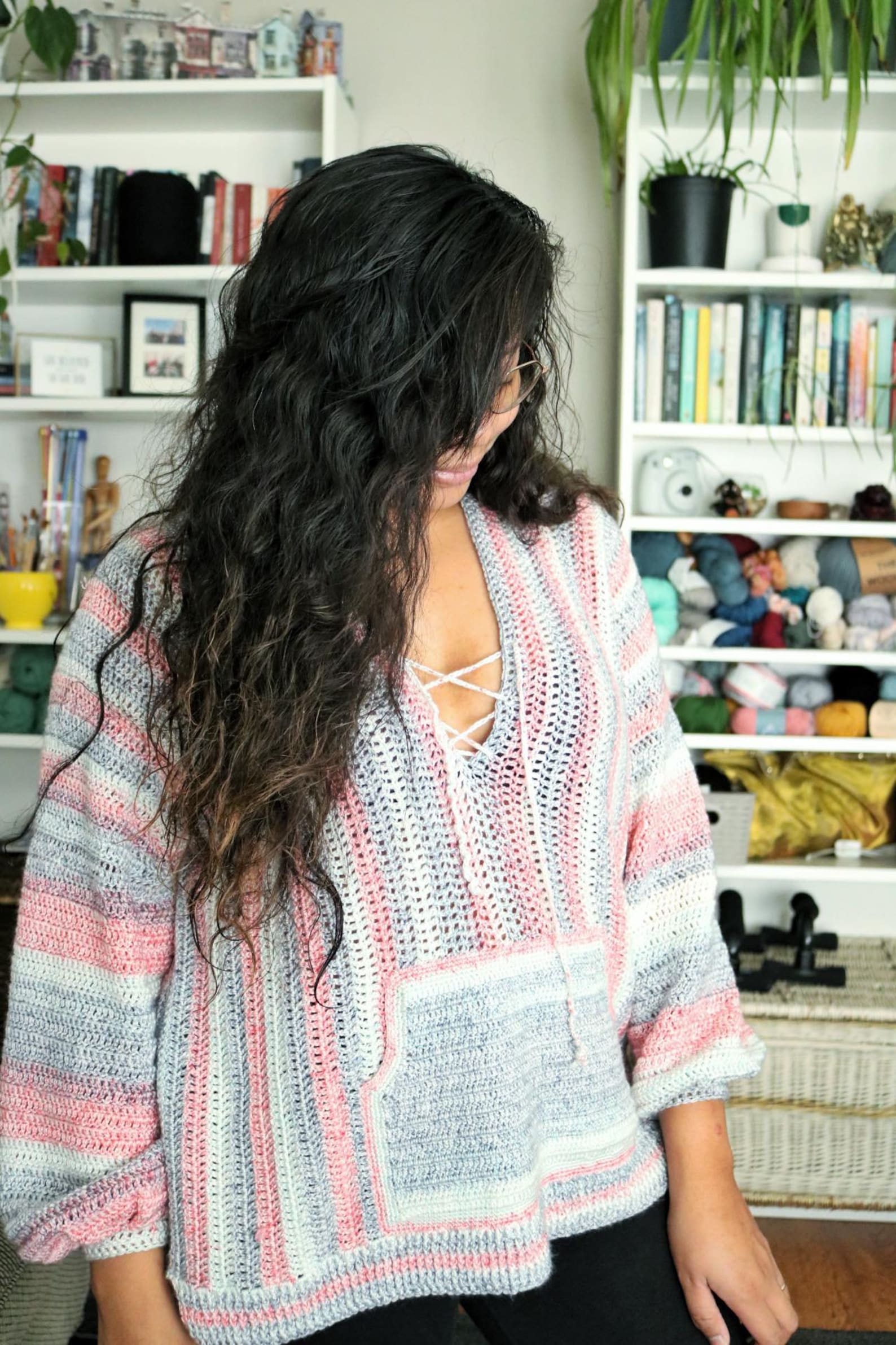 Oversized Crochet Sweater Pattern Boho Chic Sweater for | Etsy