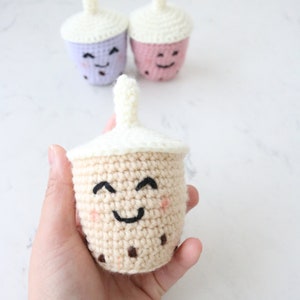 Crochet Boba Tea Pattern Amigurumi Boba Pattern Kawaii - Etsy Canada