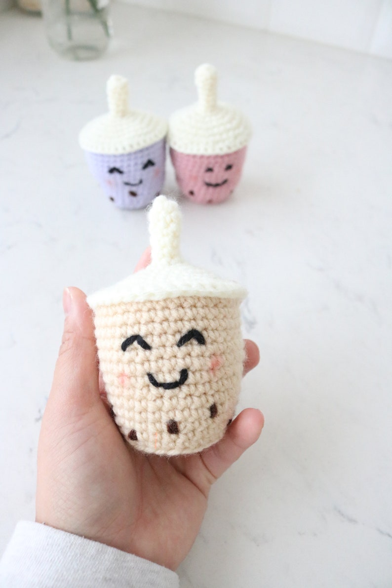 Crochet Boba Tea Pattern Amigurumi Boba Pattern Kawaii - Etsy
