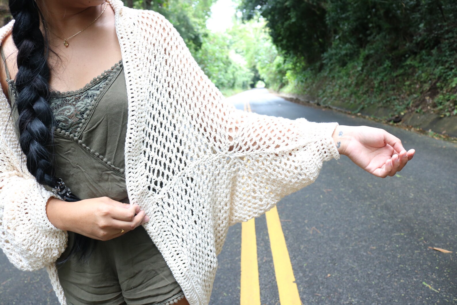 Crochet Shrug Pattern Boho Style Rectangle Shrug Tutorial | Etsy