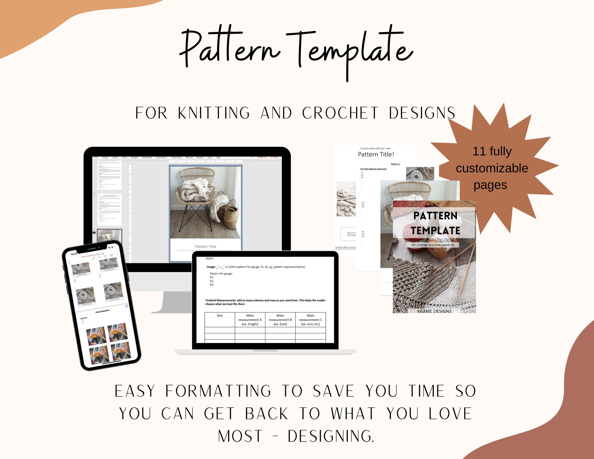 Crochet Pattern Template Printable Template for Crochet - Etsy Australia