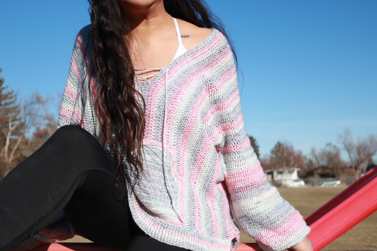 Oversized Crochet Sweater Pattern Boho Chic Sweater for | Etsy