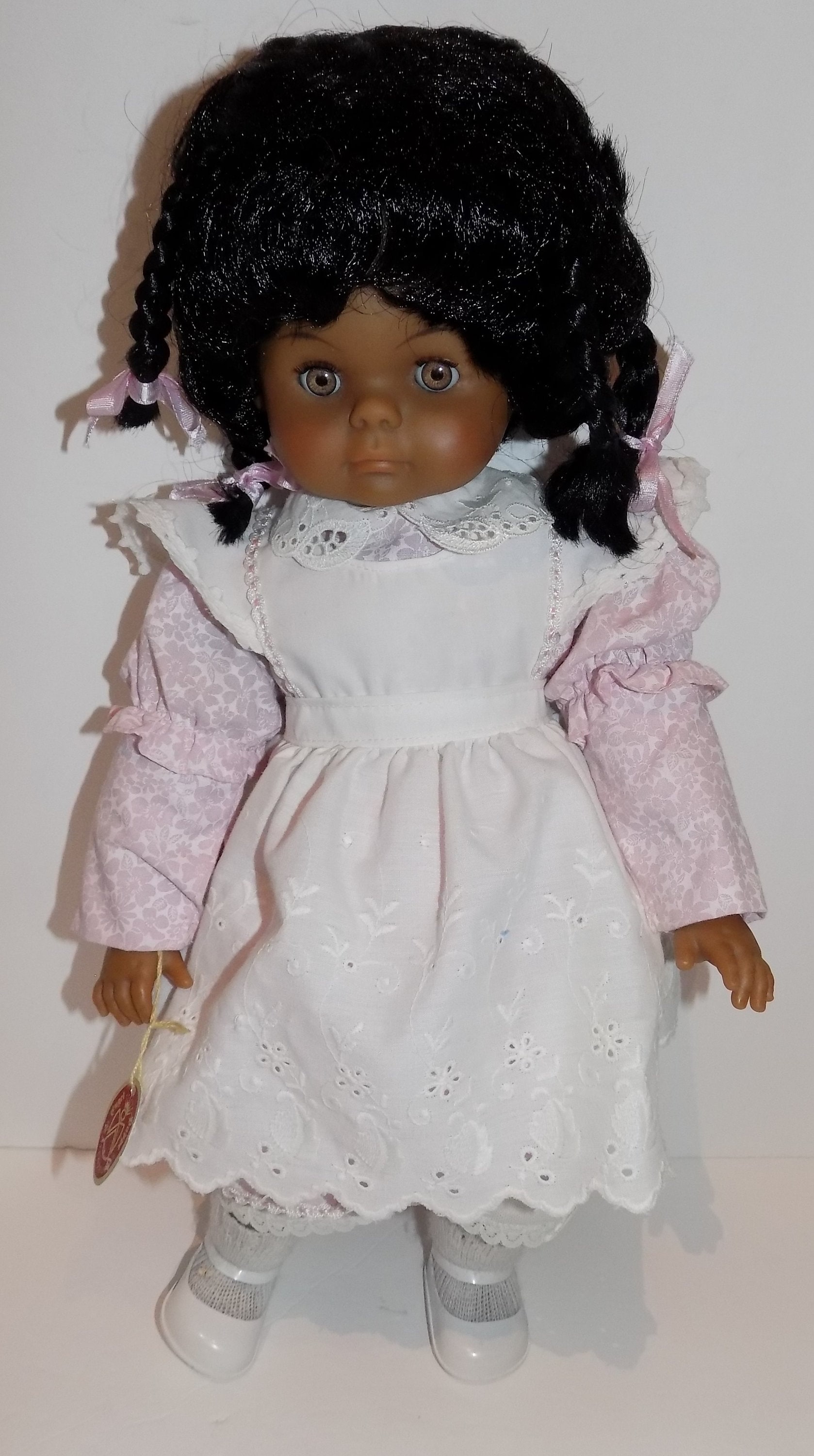 Vintage 1980s Collectible Engel Puppe Puppen 18" African American ...