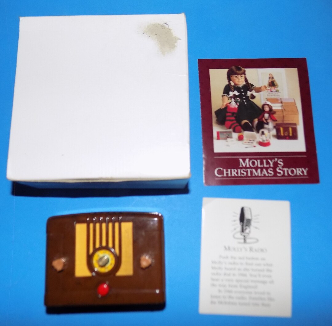 HTF Retired Molly Radio WORKS! Pleasant Company American Girl Doll ...
