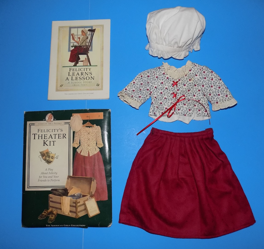 EARLY Version 1991, 1992 Felicity School Outfit American Girl Set W ...