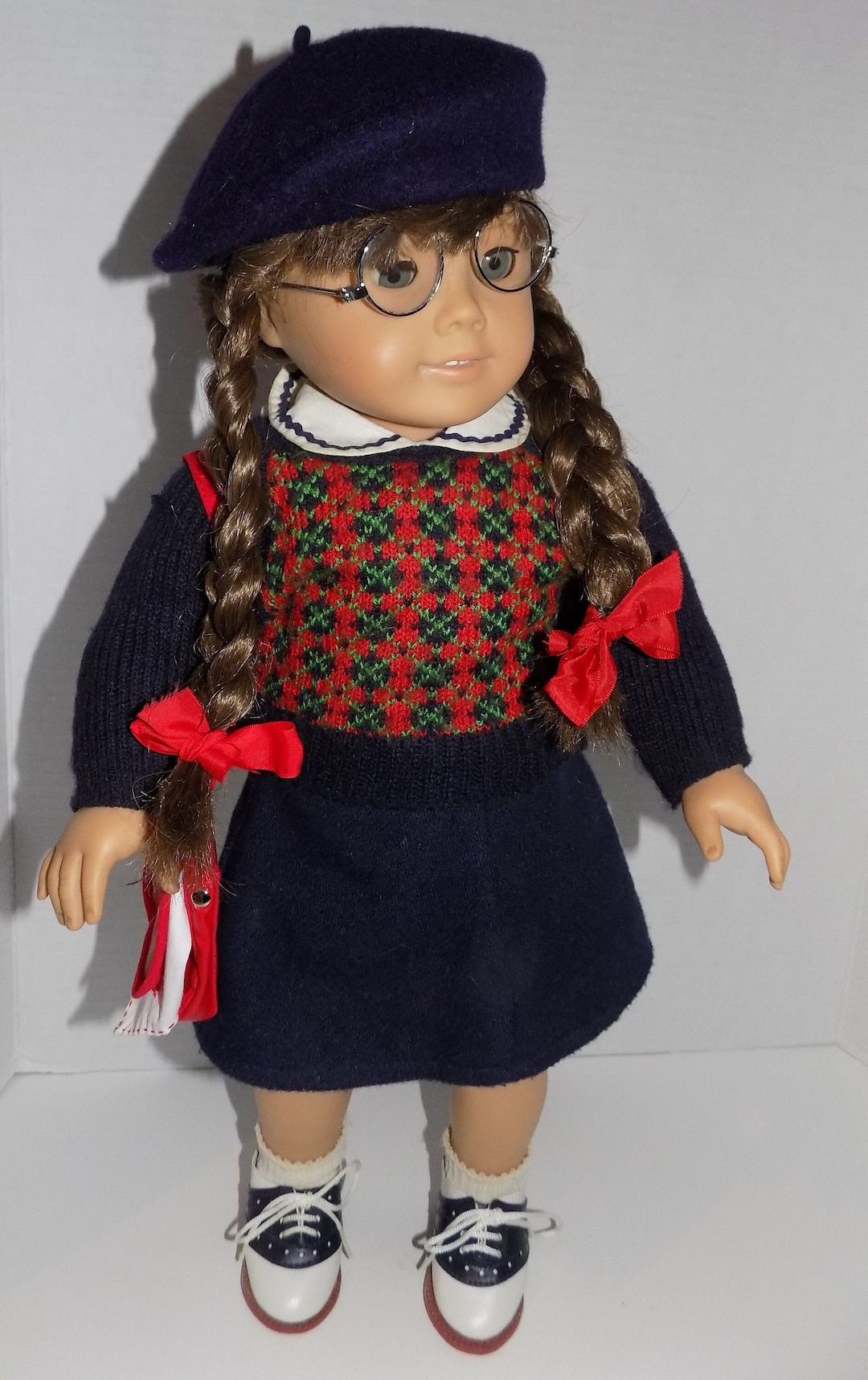 Pre Mattel Pleasant Company Molly 18" American Girl Doll W Meet Outfit ...