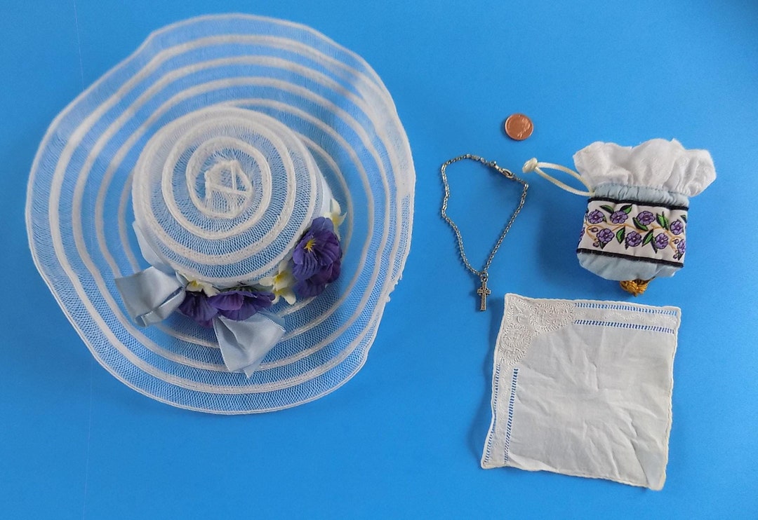 HTF Nellie Meet Accessories American Girl Doll Bonnet Hat, Drawstring ...