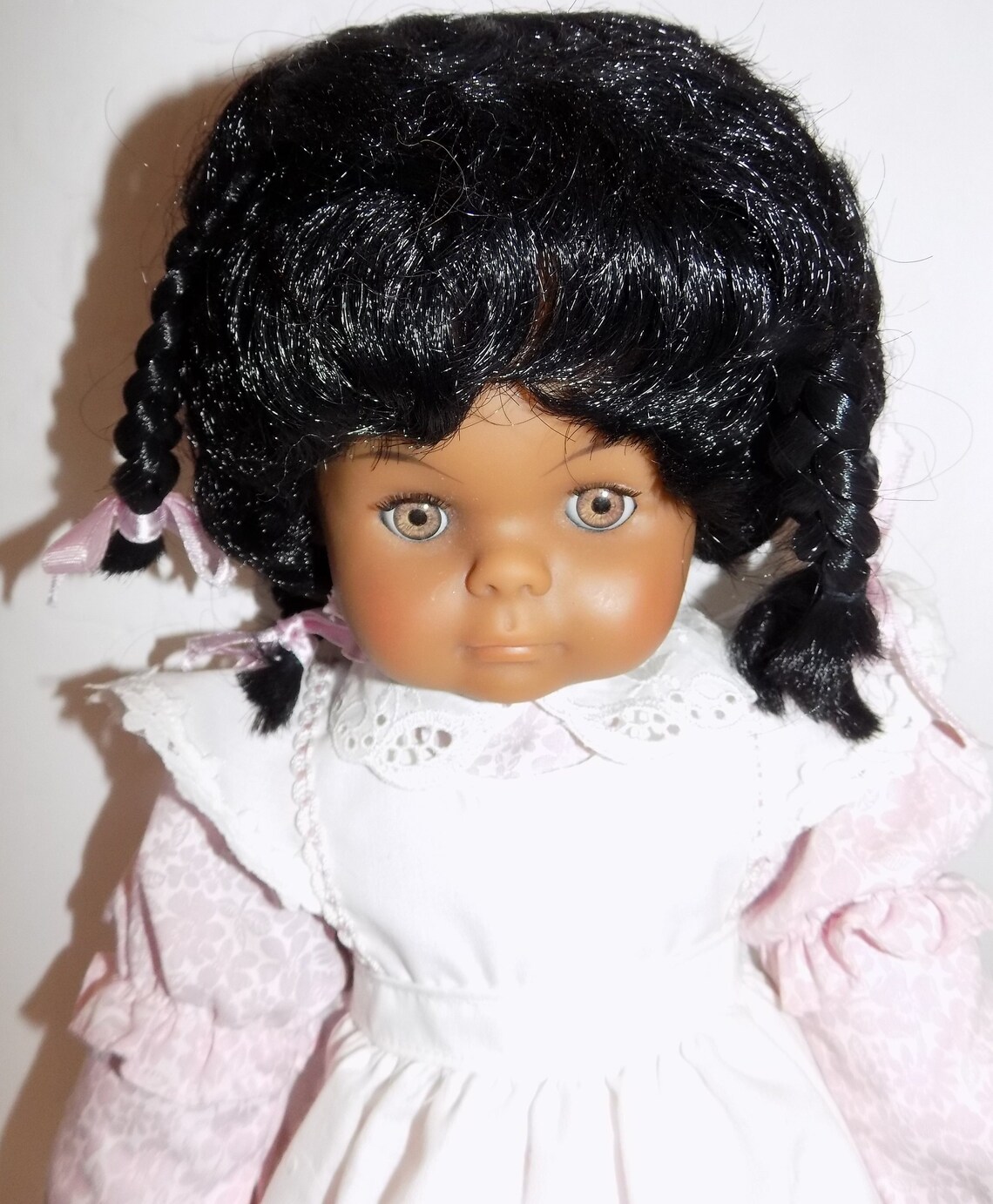 Vintage 1980s Collectible Engel Puppe Puppen 18" African American ...
